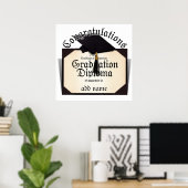 Congratulations! Certificate of Completion Diploma Poster | Zazzle