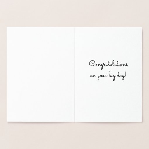 Congratulations Champagne Bottle Pop Gold Foil Foil Card | Zazzle