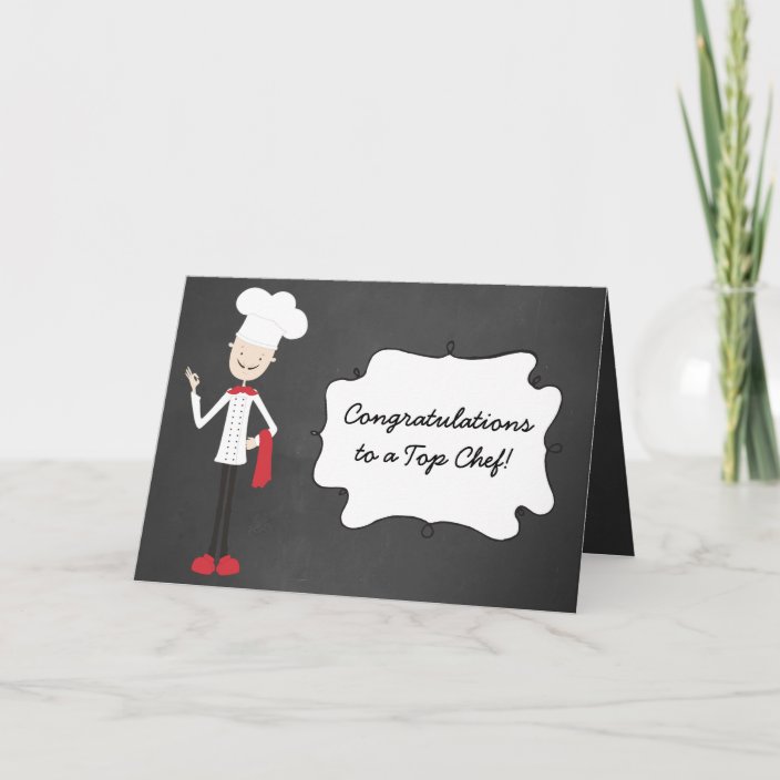 Congratulations Chef Cook Graduation Greeting Card | Zazzle.com