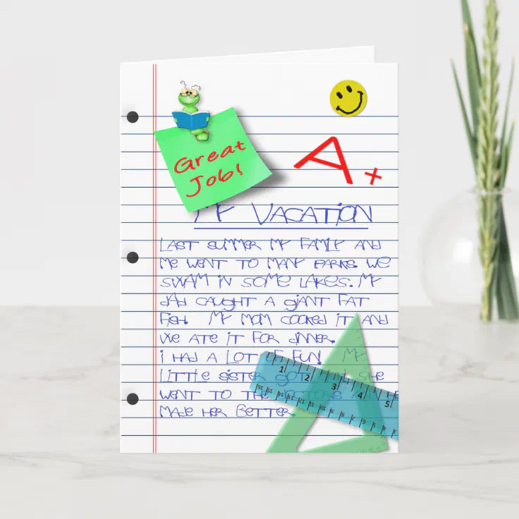 CONGRATULATIONS - CHILD - GRADES - PROJECTS CARD | Zazzle