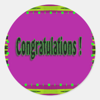 Congrats Stickers | Zazzle