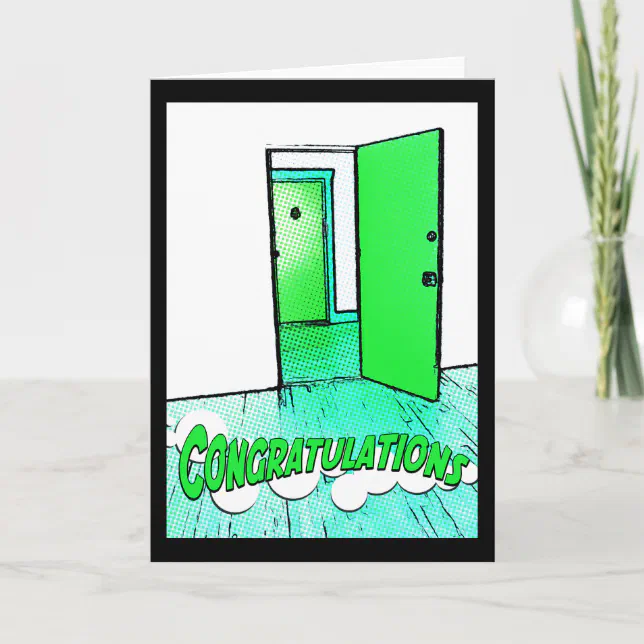 congratulations comic condo card | Zazzle