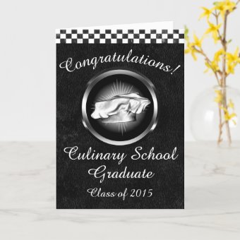 Congratulations Culinary School Graduate Card | Zazzle