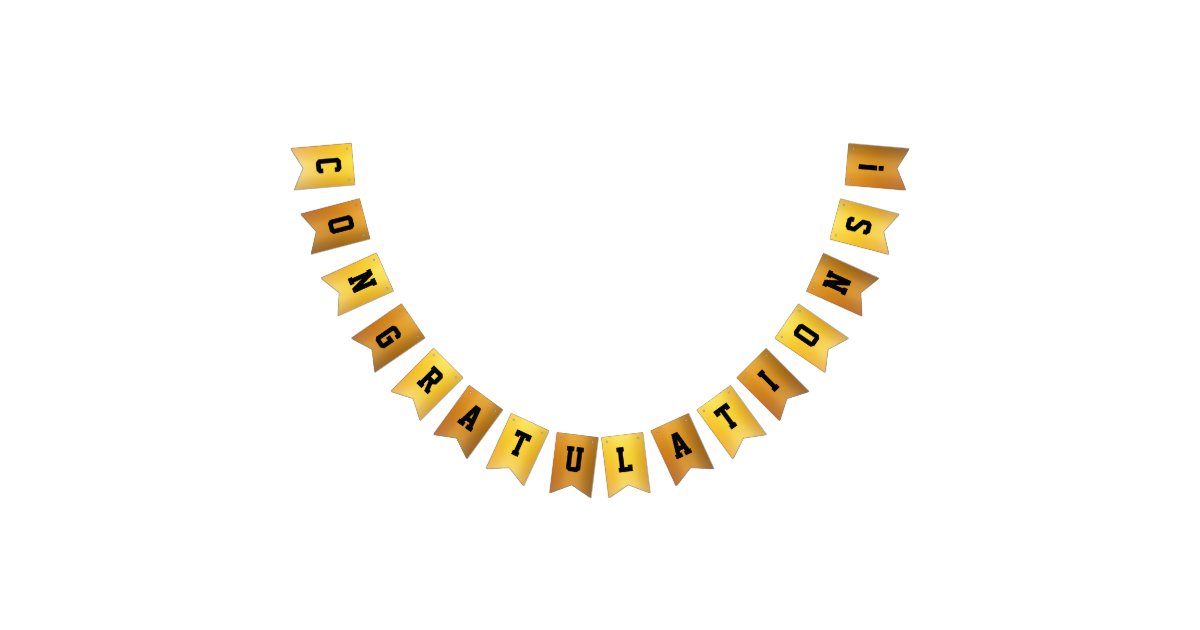 ☆CONGRATULATIONS☆ Custom Banner | Zazzle