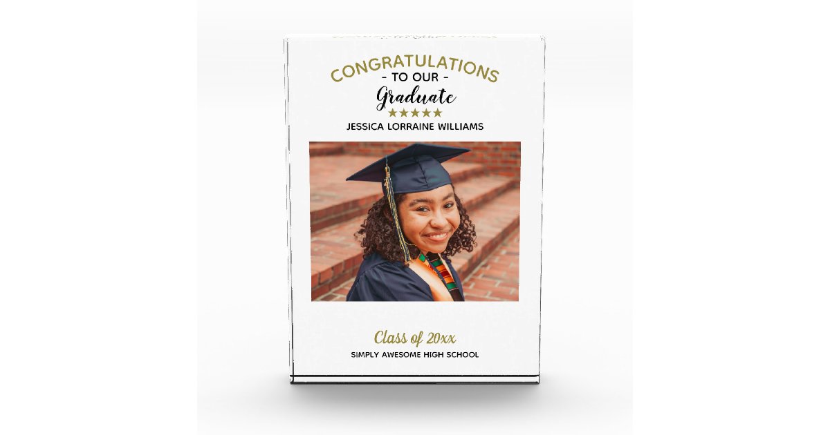 Congratulations Custom Photo Graduate Graduation | Zazzle