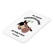 Congratulations Cute Sloth Graduation Custom Card Magnet | Zazzle