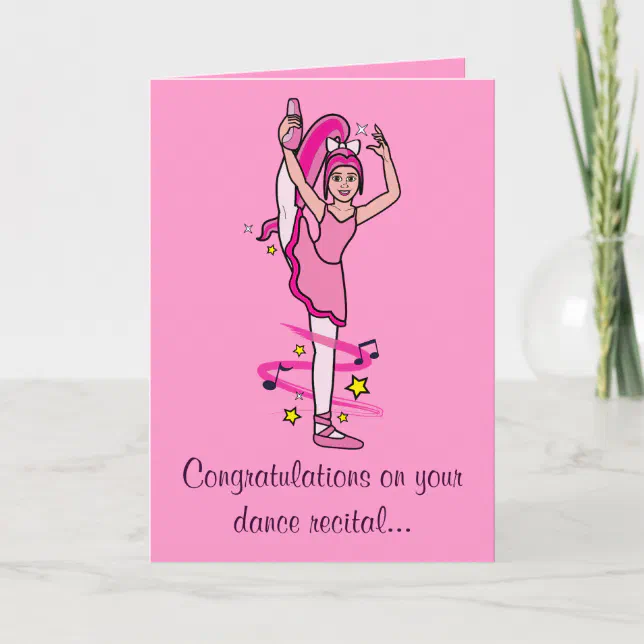 Congratulations Dance Recital Card | Zazzle