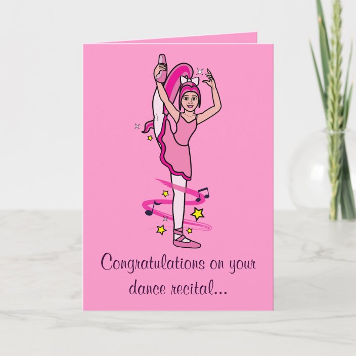 Congratulations Dance Recital Card | Zazzle.com