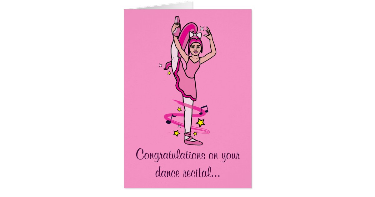 Congratulations Dance Recital Card | Zazzle.com