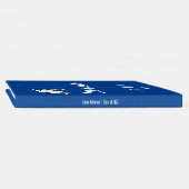 Congratulations Deep Blue and White Graduation Guest Book | Zazzle