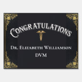 Congratulations Doctor of Veterinary Medicine DMV Sign | Zazzle