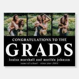 Congratulations Double Graduation Photo Collage Foam Board | Zazzle