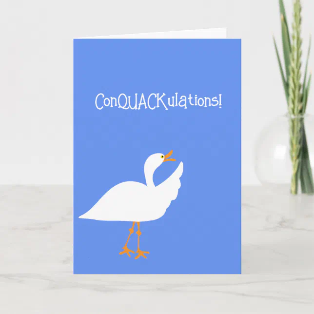 Congratulations Duck Card | Zazzle