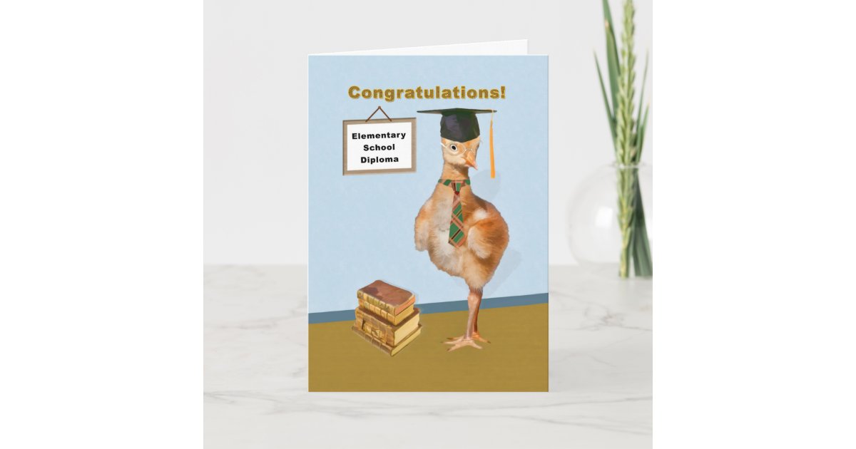Congratulations, Elementary School Graduation Card | Zazzle