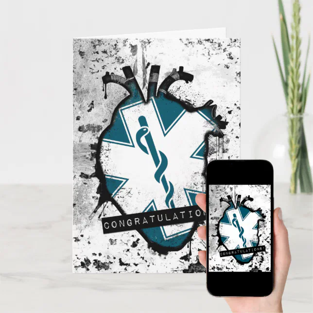 congratulations ems worker card | Zazzle