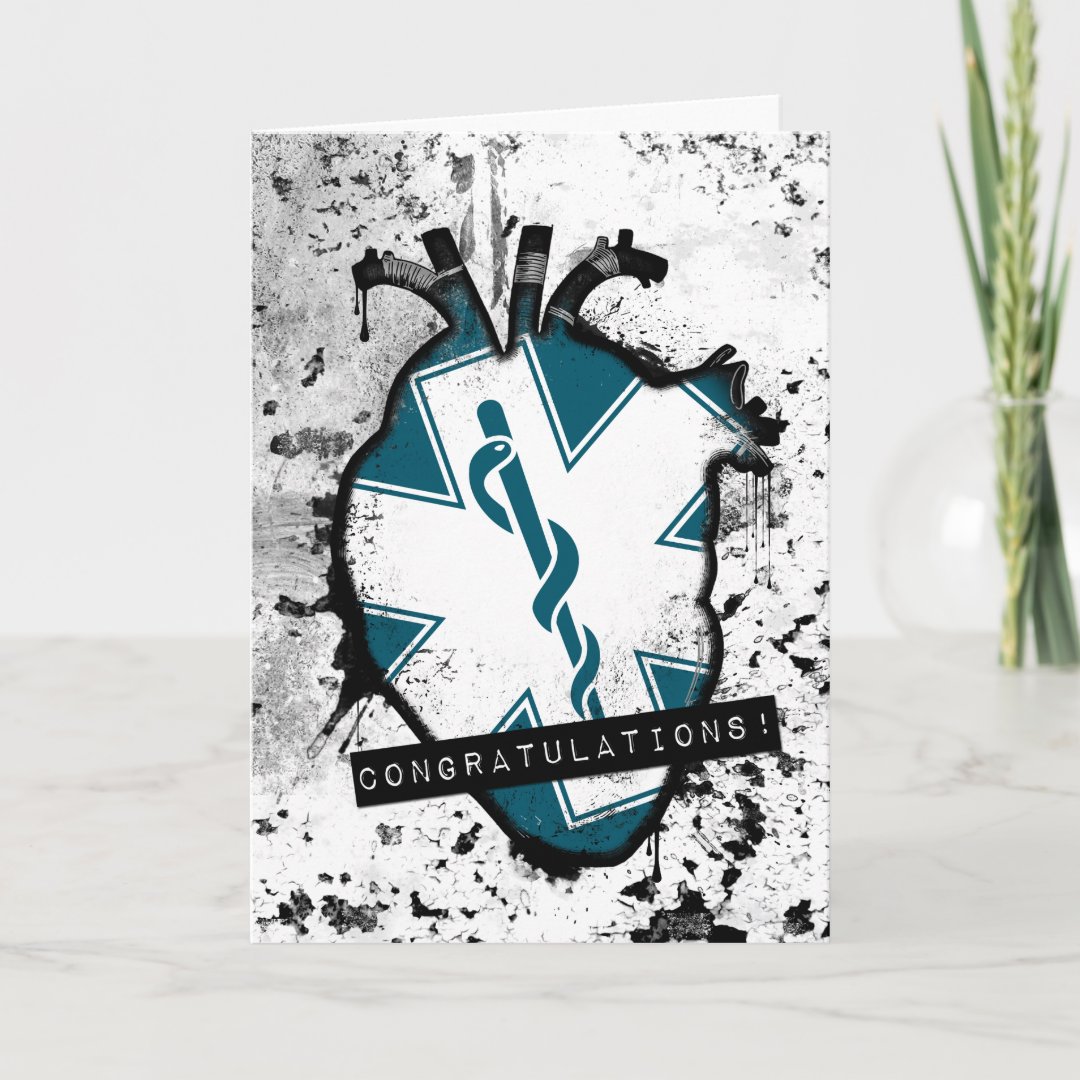 congratulations ems worker card | Zazzle