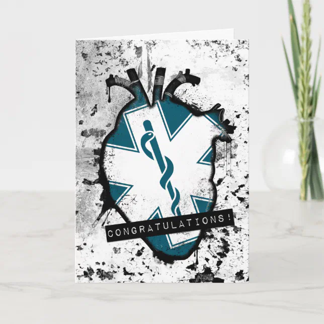 congratulations ems worker card | Zazzle