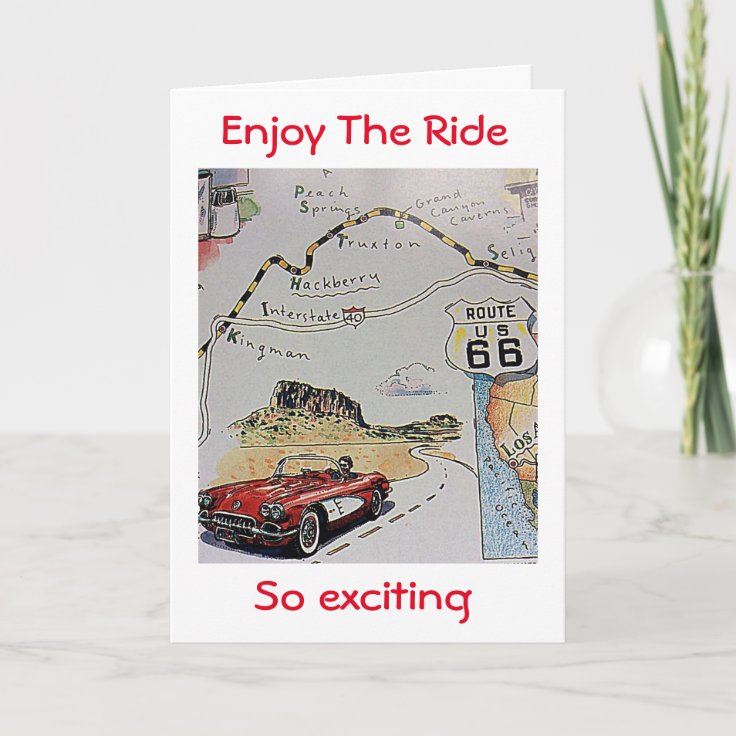 CONGRATULATIONS=ENJOY THE RIDE CARD | Zazzle