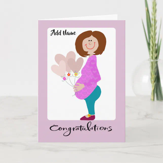Congratulations Expectant Mom Card | Zazzle