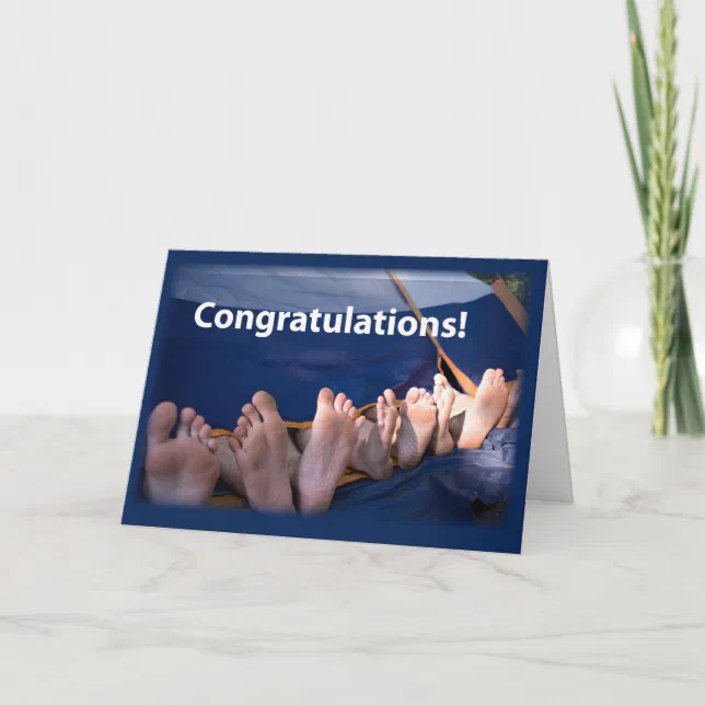 Congratulations Feet Card | Zazzle