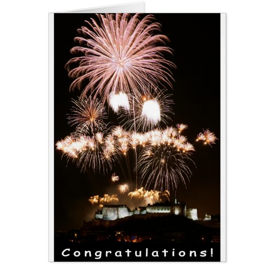 Congratulations Fireworks! Card | Zazzle.com