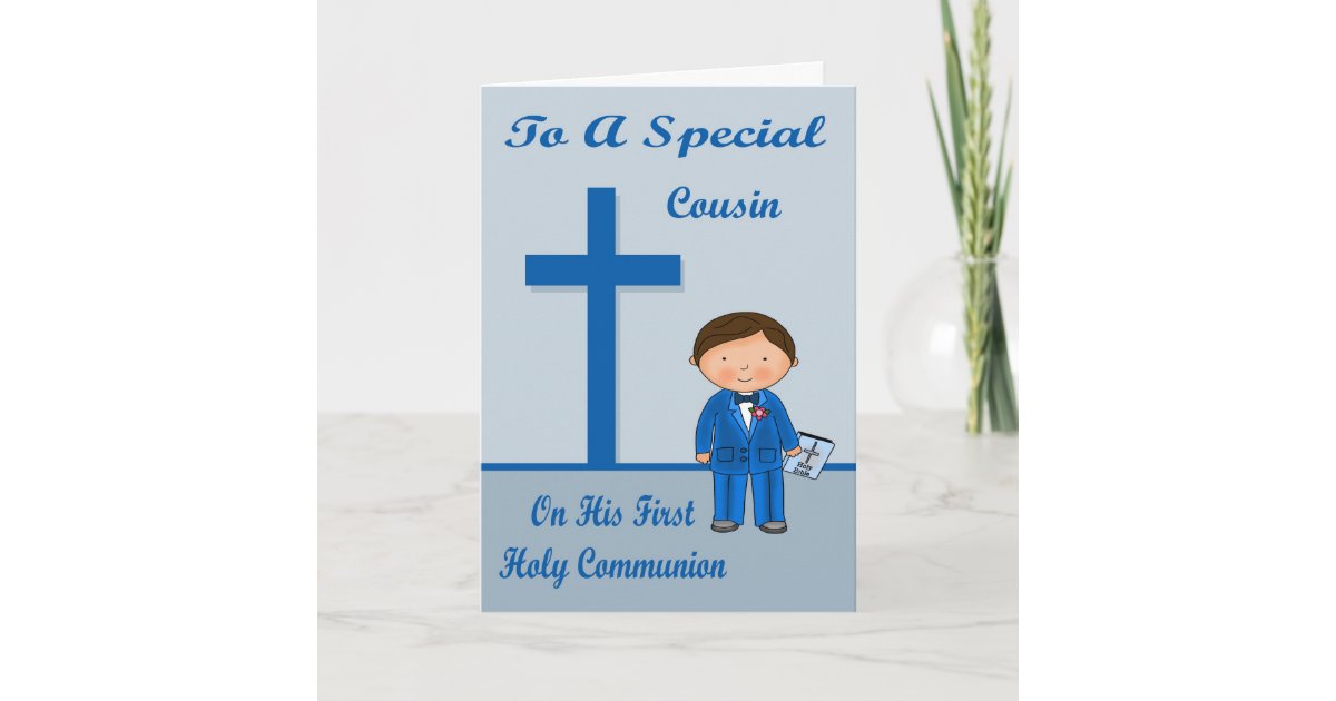 Congratulations First Communion Greeting Card | Zazzle