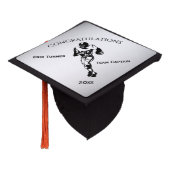 Congratulations Football Player Graduation Cap Topper | Zazzle
