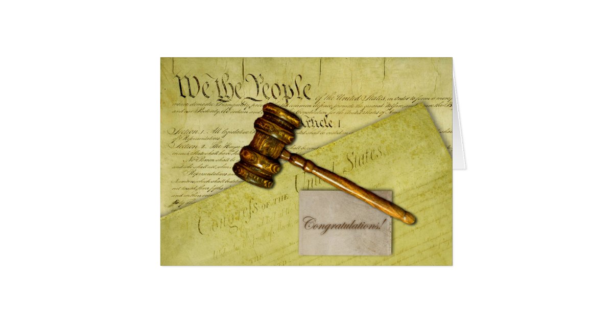 Congratulations for Lawyer, Judge, or Attorney Card | Zazzle.com