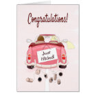 New Car Congratulations Card with Champagne Car | Zazzle.com