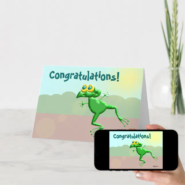Congratulations Frogs Card | Zazzle