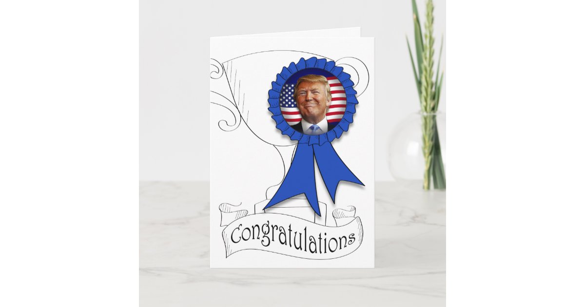 Congratulations from Trump Card | Zazzle