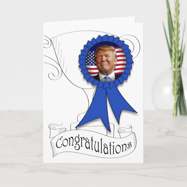 Congratulations from Trump Card | Zazzle