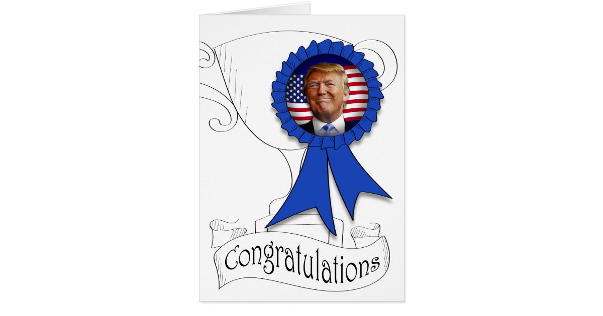 Congratulations from Trump Card | Zazzle.com