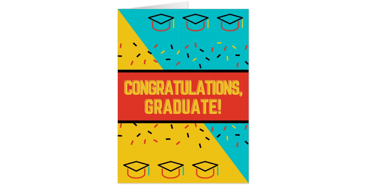 Congratulations Giant Graduation Card | Zazzle