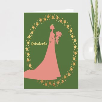Congratulations & Gift Card for Debutante | Zazzle