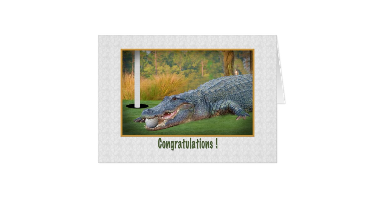 Congratulations, Golf, Hole-In-One Card | Zazzle.com