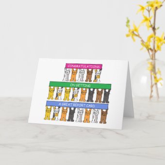 Congratulations Good Grades Report Card | Zazzle