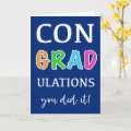 Congratulations Grad You Did it Graduation Card | Zazzle