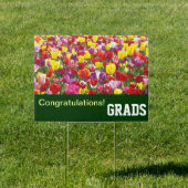 Congratulations! GRADS outdoor yard Lawn signs | Zazzle
