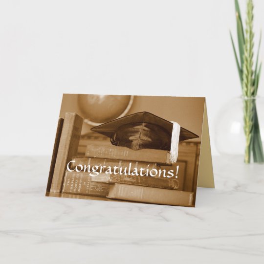 Congratulations Graduate Classic Books Card | Zazzle.com