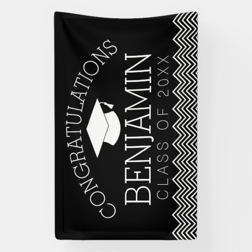 Congratulations Graduate Graduation CAN EDIT COLOR Banner | Zazzle