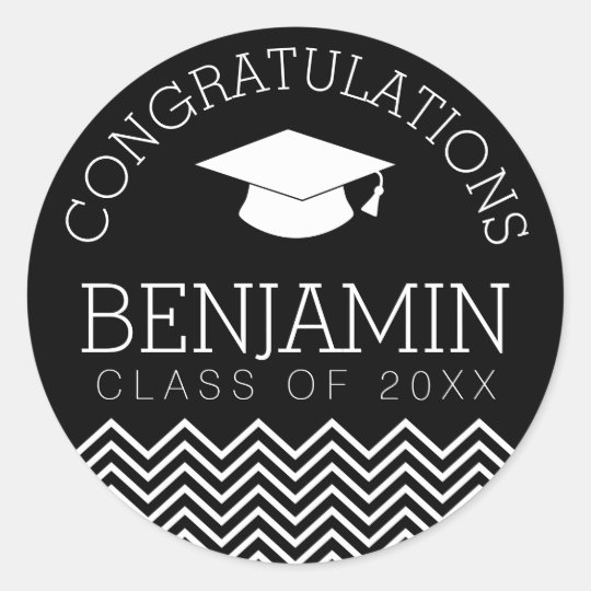 Congratulations Graduate Graduation CAN EDIT COLOR Classic Round ...