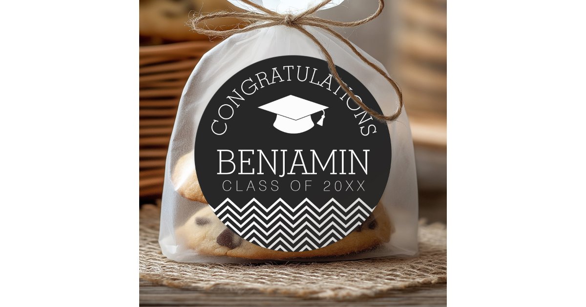 Congratulations Graduate Graduation CAN EDIT COLOR Classic Round ...