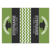 Congratulations Graduate - Green Black Graduation Tissue Paper | Zazzle