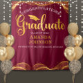 Congratulations Graduate Maroon Gold Graduation Tapestry | Zazzle