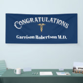 Congratulations Graduate MD Doctor Banner | Zazzle