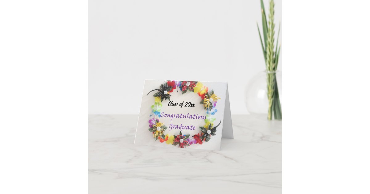Congratulations Graduate - Money Lei Design card | Zazzle