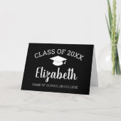 Congratulations Graduate Name Script Graduation Card | Zazzle