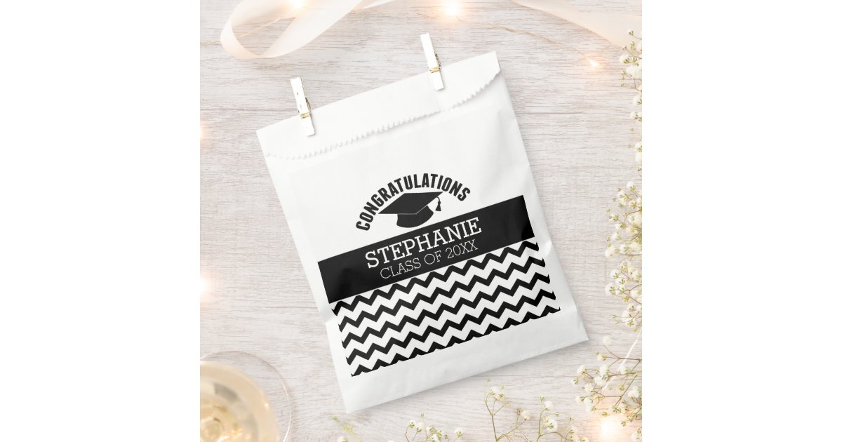 Congratulations Graduate - Personalized Graduation Favor Bag | Zazzle