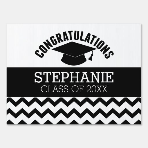 Congratulations Graduate - Personalized Graduation Yard Sign | Zazzle